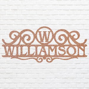 Custom Family House Sign | Family Name Metal Wall Art | Metal Name Sign ...