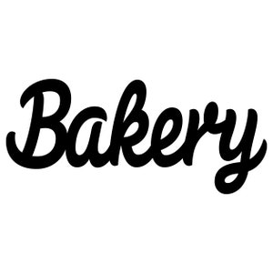 Bakery Sign Metal Wall Art, Metal Words Bakery Decor, Outdoor Metal ...