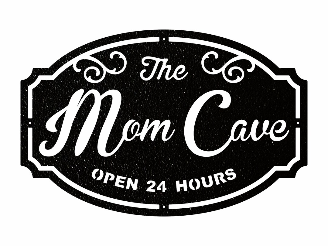 Woman Cave Metal Sign, Mom Cave Metal Wall Art, Mom Sign Metal Wall ...