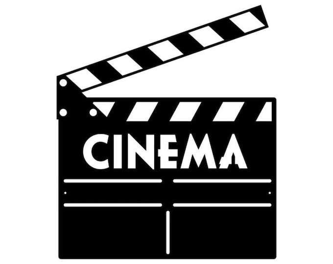 Movie Signs Metal Wall Art, Hollywood Metal Name Sign, Clapper Board ...