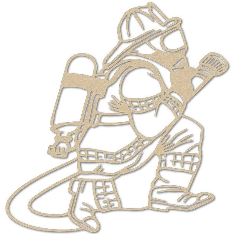 Custom Firefighter Metal Wall Art Firefighter Luser Cut Wall - Etsy