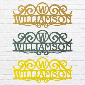 Custom Family House Sign | Family Name Metal Wall Art | Metal Name Sign ...