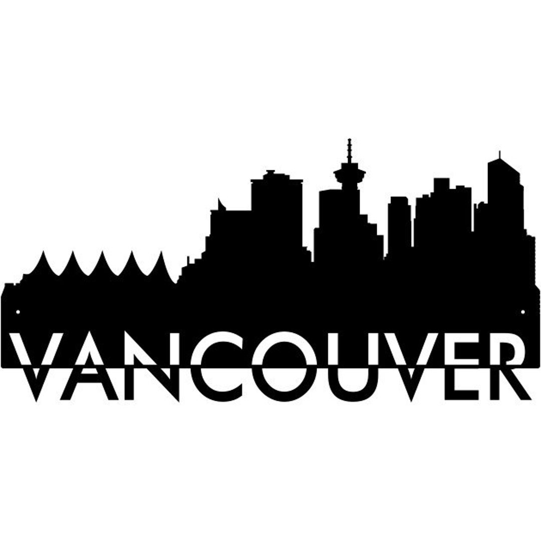 Vancouver Skyline Metal Wall Art, City Skyline Metal Wall Sign ...