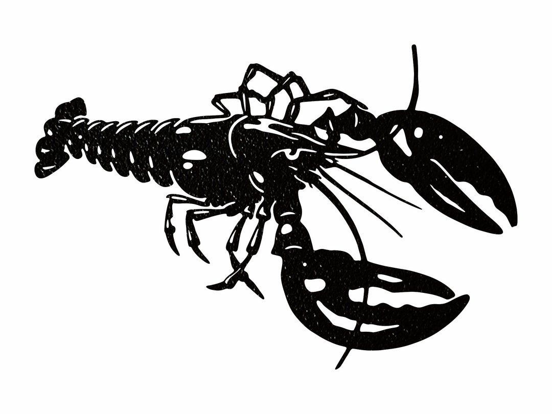 Lobster Wall Art Metal Sign, Lobster Metal Artwork, Above Bed Metal ...