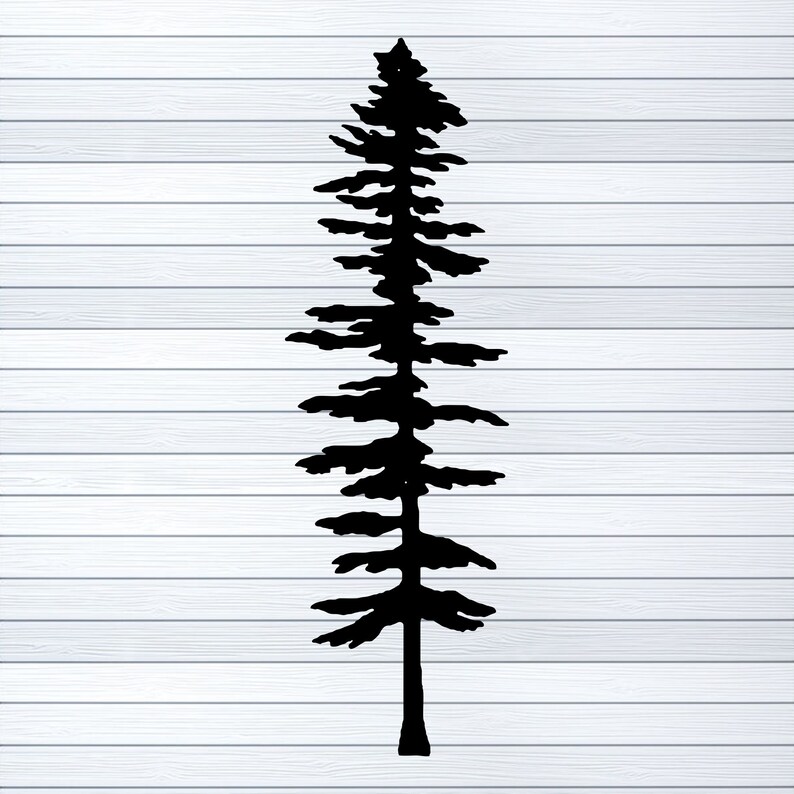 Sitka Tree Metal Wall Art Laser Cut Nature Wall Art Black - Etsy