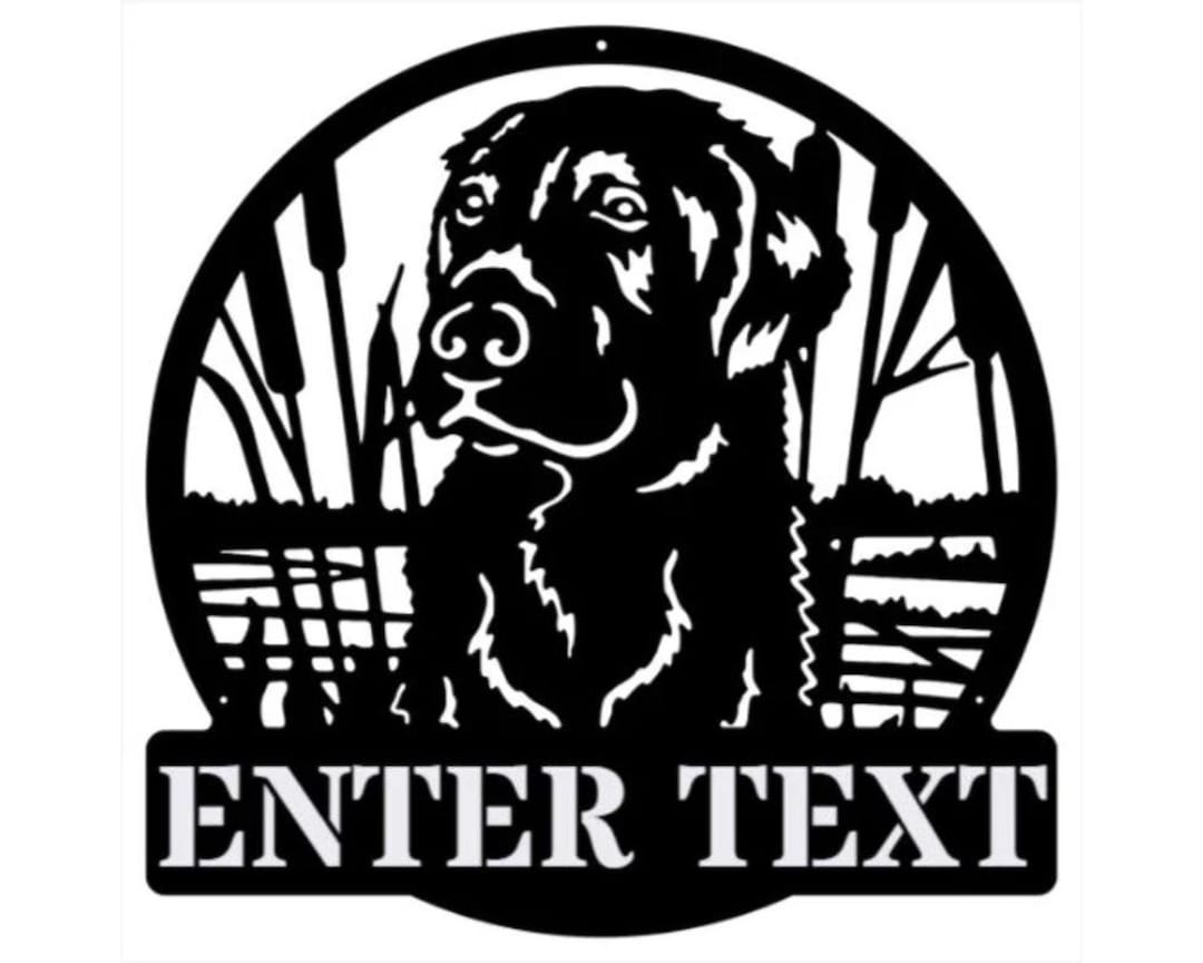 Hunting Dog Metal Wall Art, Custom Name Sign Animal Wall Art, Hunting ...