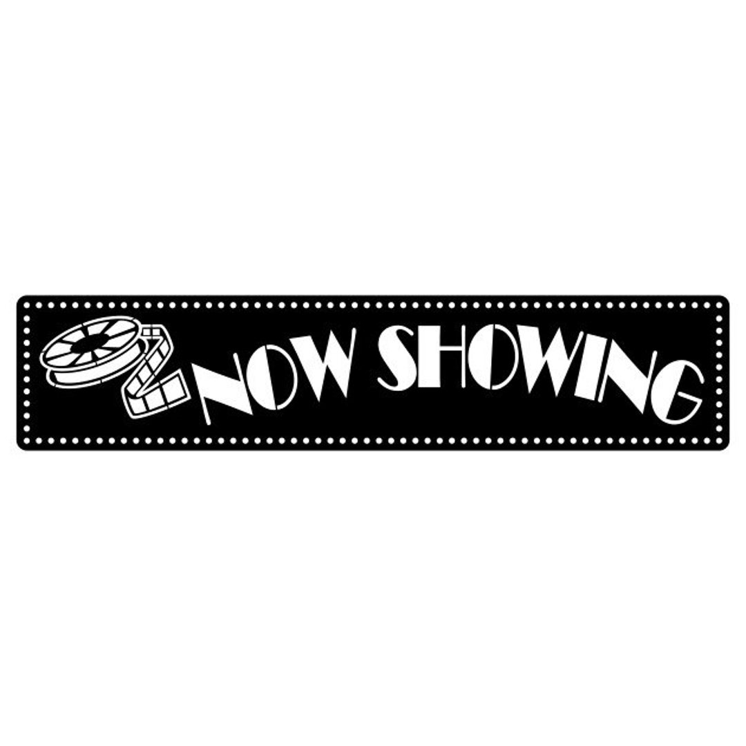 Now Showing Metal Name Sign Wall Art, Movies Metal Wall Art, Outdoor ...
