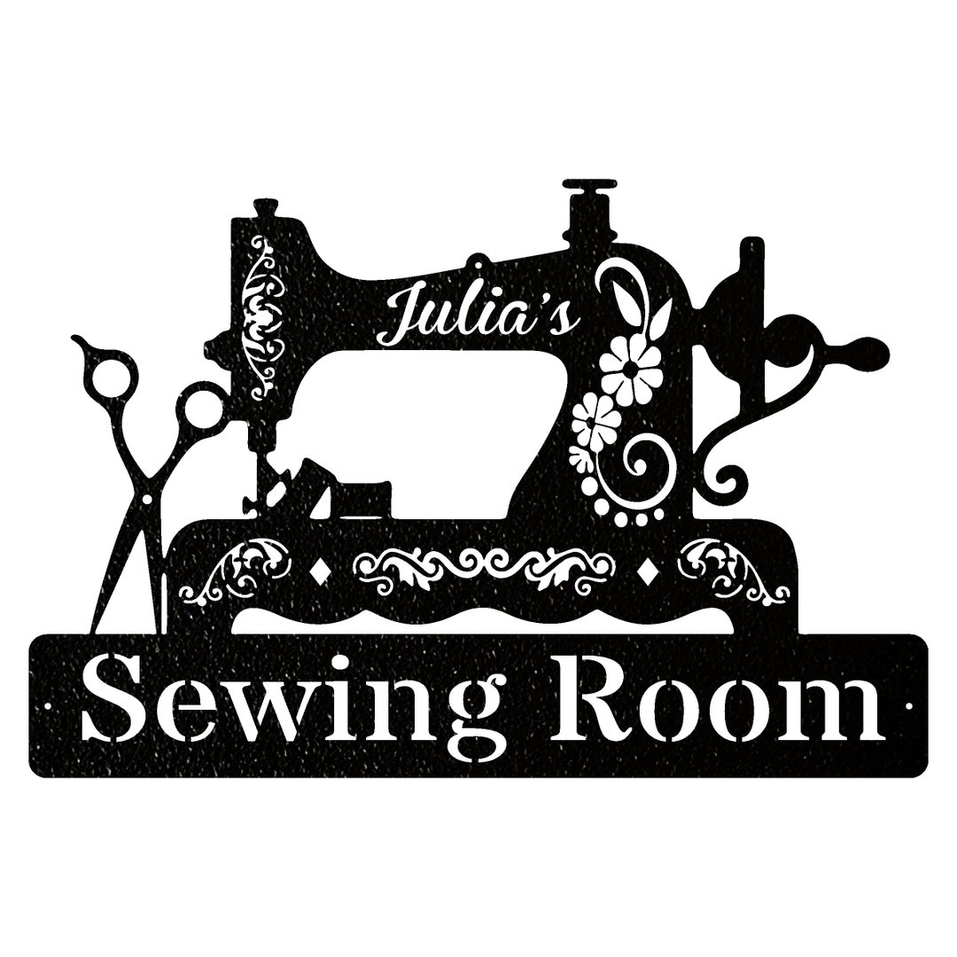 Sewing Room Sign, Sewing Machine Metal Sign, Sewing Room Wall Decor ...