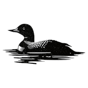 Metal Loon Sign, Loon in Water Lake House Metal Sign, Outdoor Garden ...