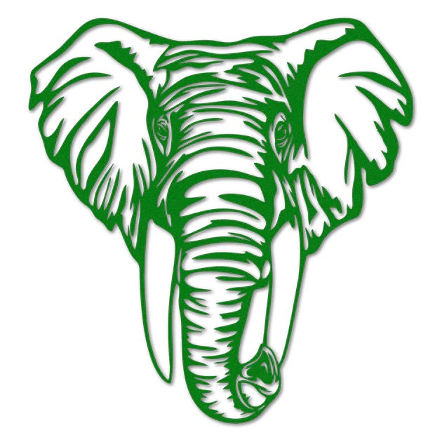 Elephant Metal Sign Elephant Wall Art Animal Decoration - Etsy