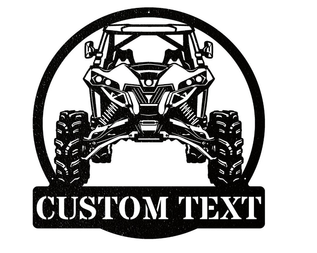 Off Road UTV Car Art, Custom Text Garage Sign, Laser Cut Metal Sign ...
