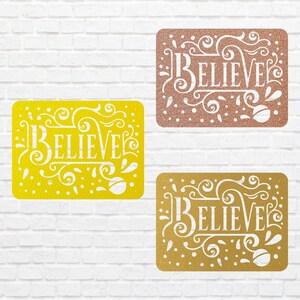 Believe Metal Sign, Modern Believe Wall Art, Christian Wall Art ...
