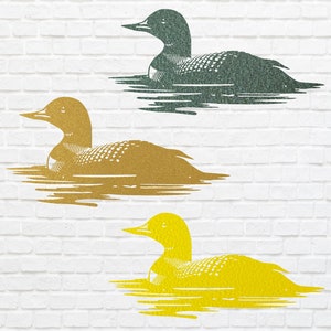 Metal Loon Sign, Loon in Water Lake House Metal Sign, Outdoor Garden ...