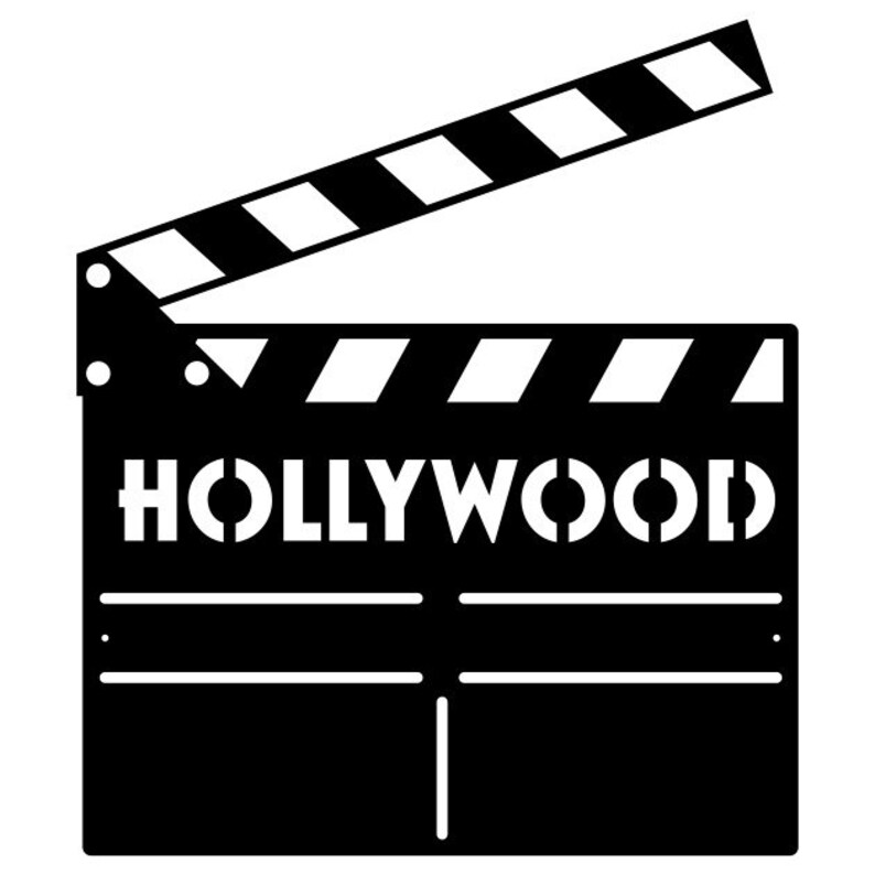 Movie Signs Metal Wall Art Hollywood Metal Name Sign Clapper - Etsy