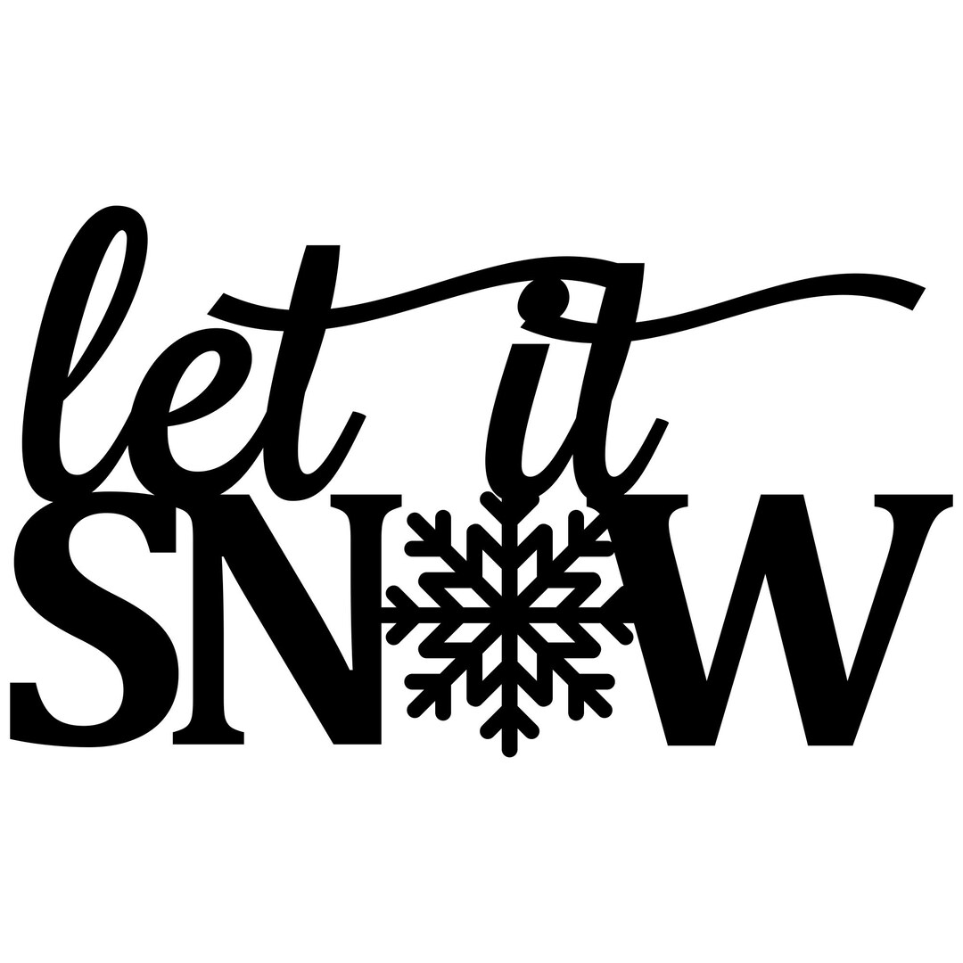 Let It Snow Metal Art, Snowflake Metal Artwork, Christmas Holiday Metal ...