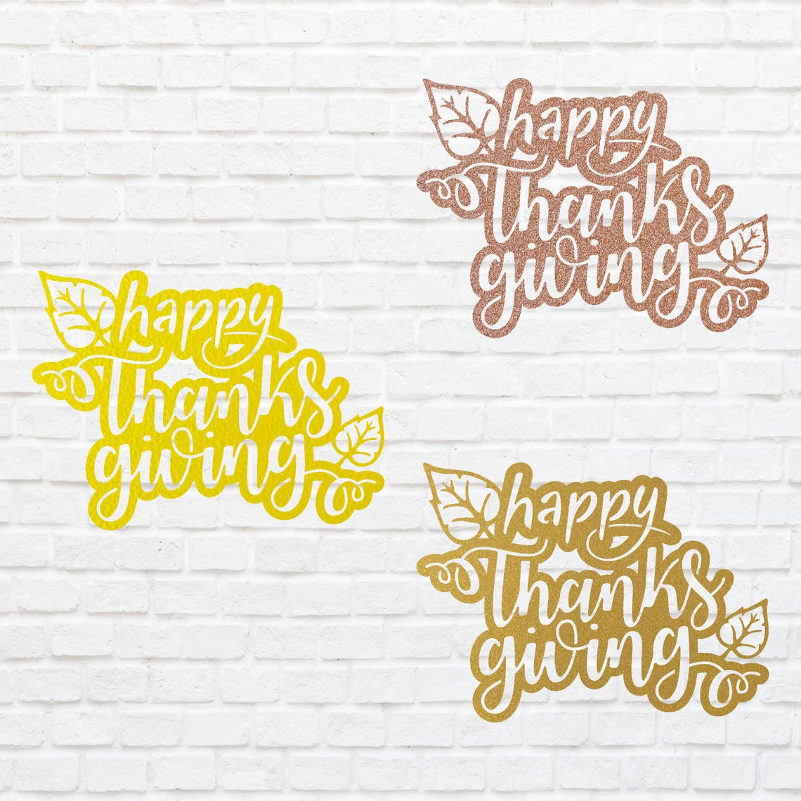 Happy Thanksgiving Metal Wall Art, Fall Thanksgiving Art, Laser Cut ...