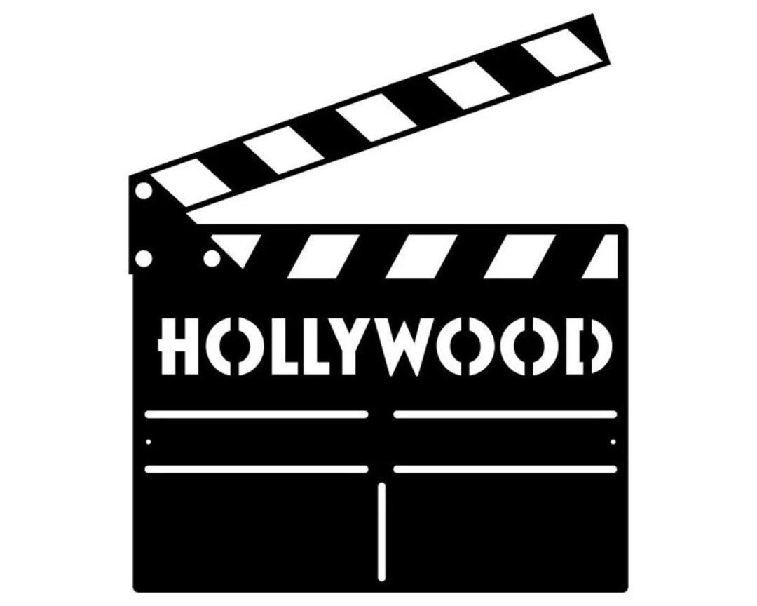 Movie Signs Metal Wall Art, Hollywood Metal Name Sign, Clapper Board ...