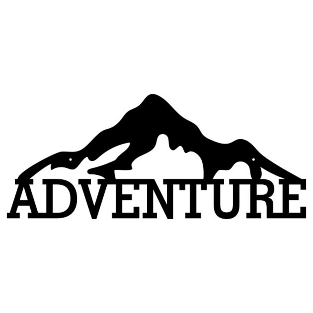 Adventure Metal Wall Art, Laser Cut Adventure Wall Art, Adventure Sign ...