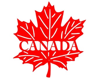 Canada Maple Leaf Metal Art, Red Maple Leaf Art Home Decor, Laser Cut ...