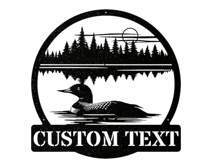 Loon, Silhouette, Metal Wall Art, Wall Sculpture, Native American ...