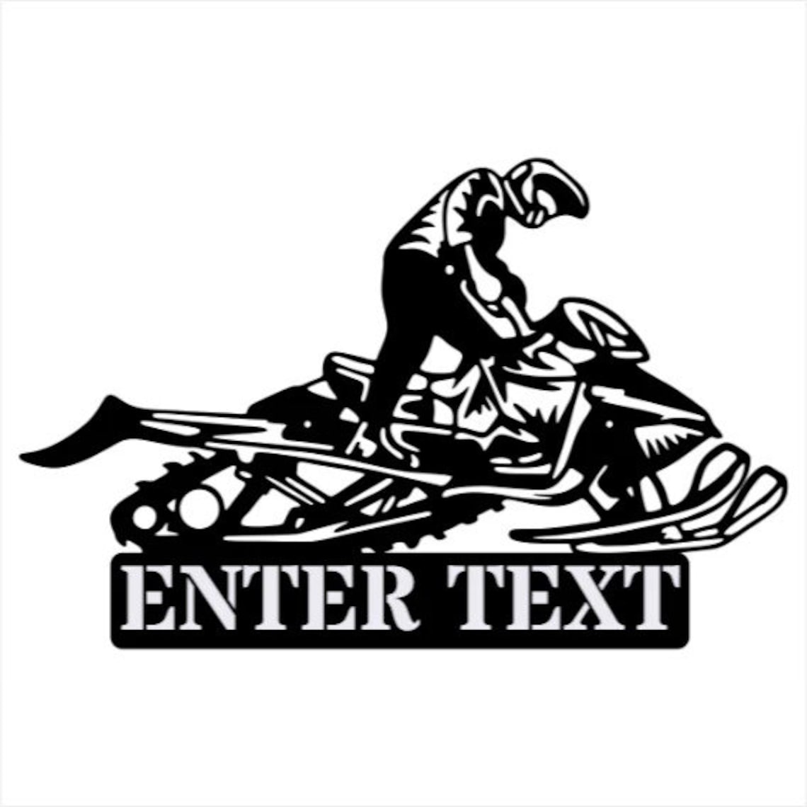 Personalized Snowmobiler Metal Wall Art Laser Cut Snowmobile - Etsy