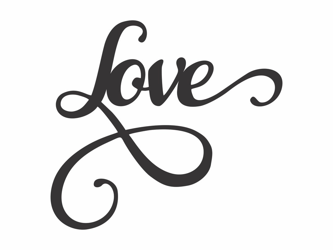 Love Sign Metal Wall Art, Laser Cut Metal Sign Love Wall Art, Aesthetic ...
