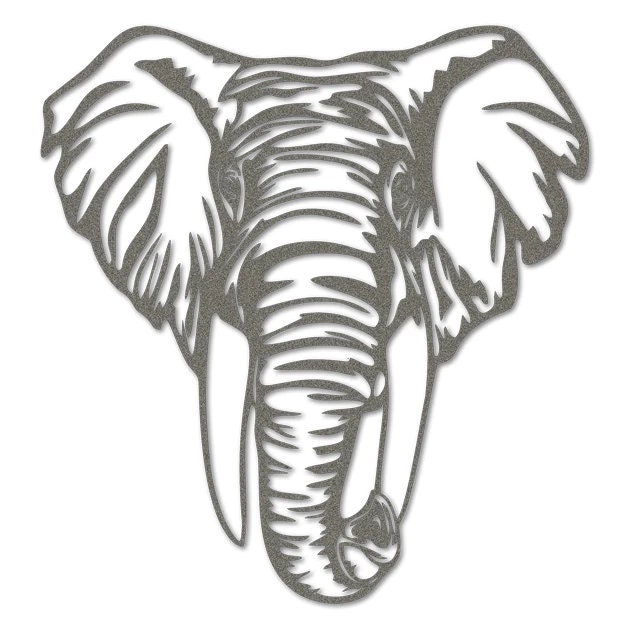 Elephant Metal Sign Elephant Wall Art Animal Decoration - Etsy