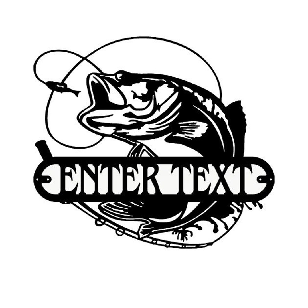 Personalized Fishing Signs, Custom Fishing Sign Metal Wall Art, Fishing ...