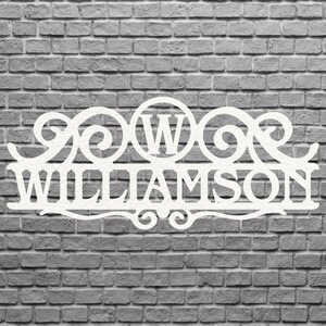 Custom Family House Sign | Family Name Metal Wall Art | Metal Name Sign ...