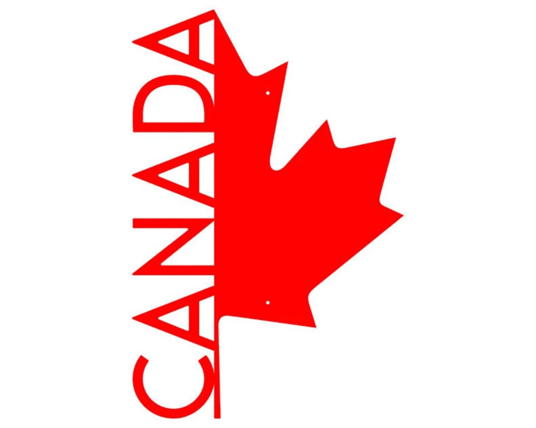 Canada Maple Leaf Metal Wall Art, Country Metal Signs for Farmhouse ...