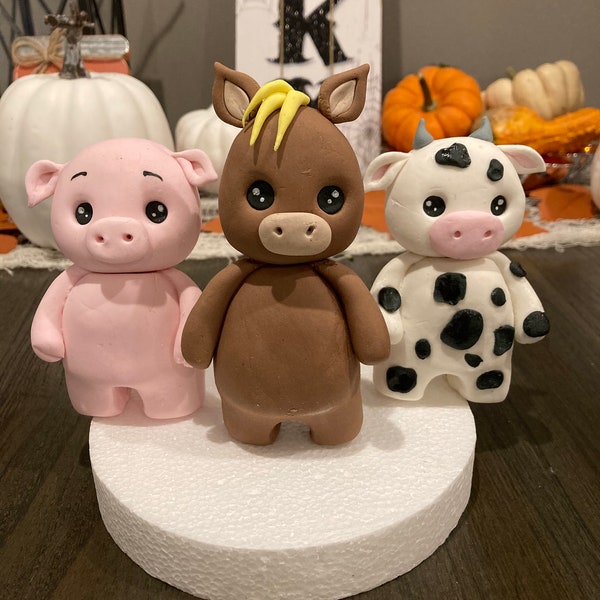 Fondant Farm Animals - Etsy