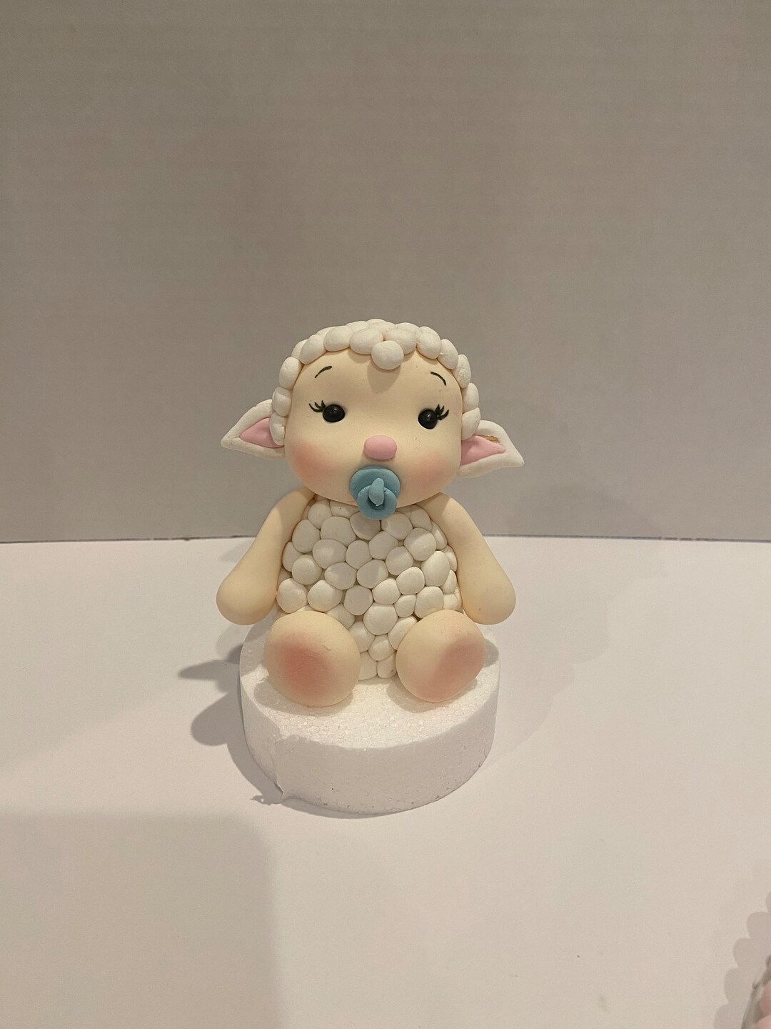 Lamb Cake Topper Fondant Sheep Cake Topper Baby Lamb Party - Etsy