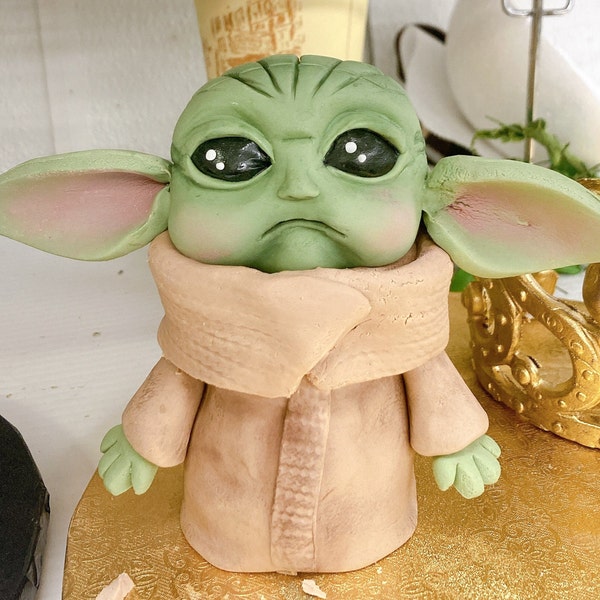 Baby Grogu Cake Topper - Etsy