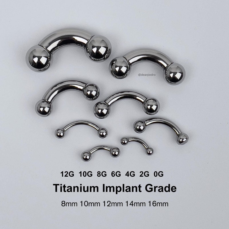 1/2 Curved Barbell - Etsy