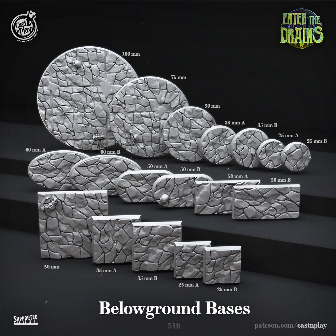Below Ground Bases Cast N Play - Etsy