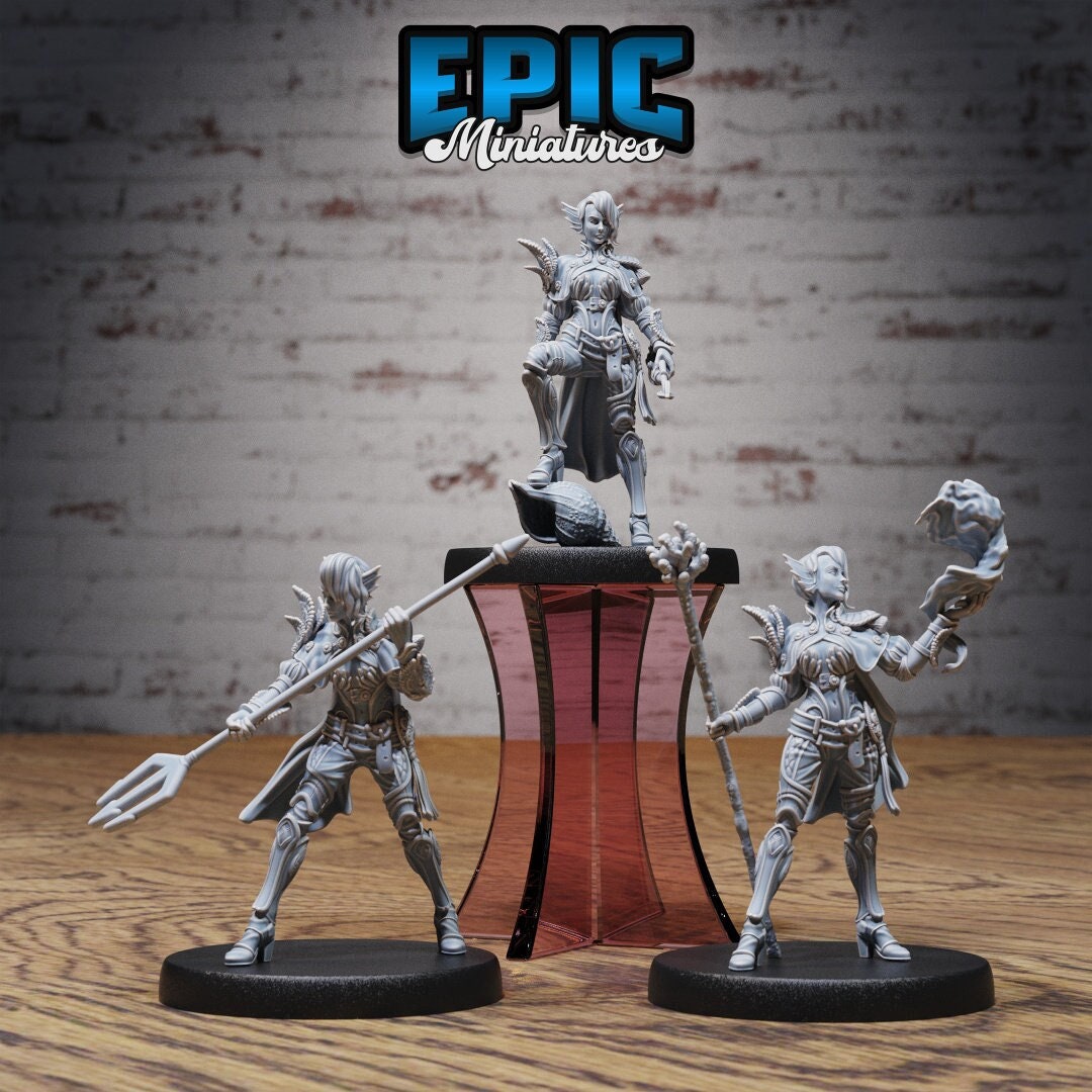 Triton Adventurer Epic Miniatures Pirate Scourge Tabletop Miniatures - Etsy