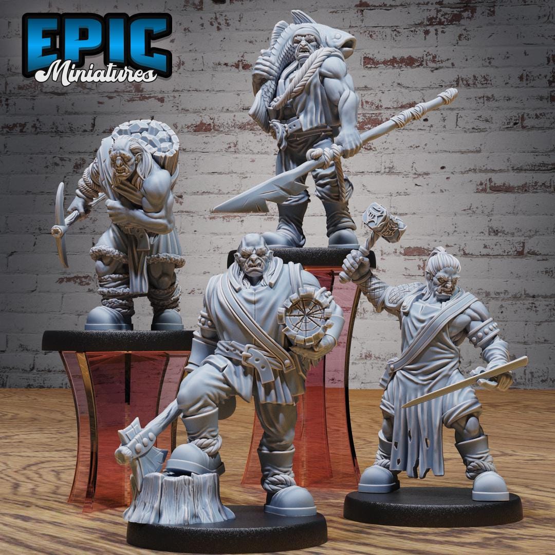 Orc Villagers | Epic Miniatures | Festival Village | Tabletop ...