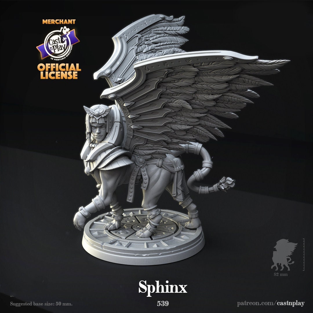 Sphinx | Cast N Play | Tabletop Mini - Etsy Australia