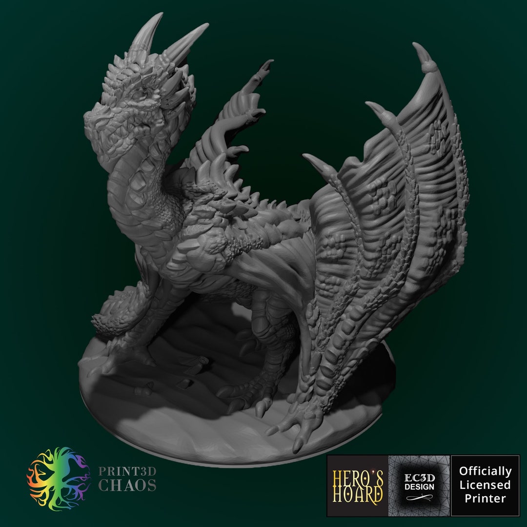 Desert Wyvern EC3D Design Tabletop Miniatures - Etsy