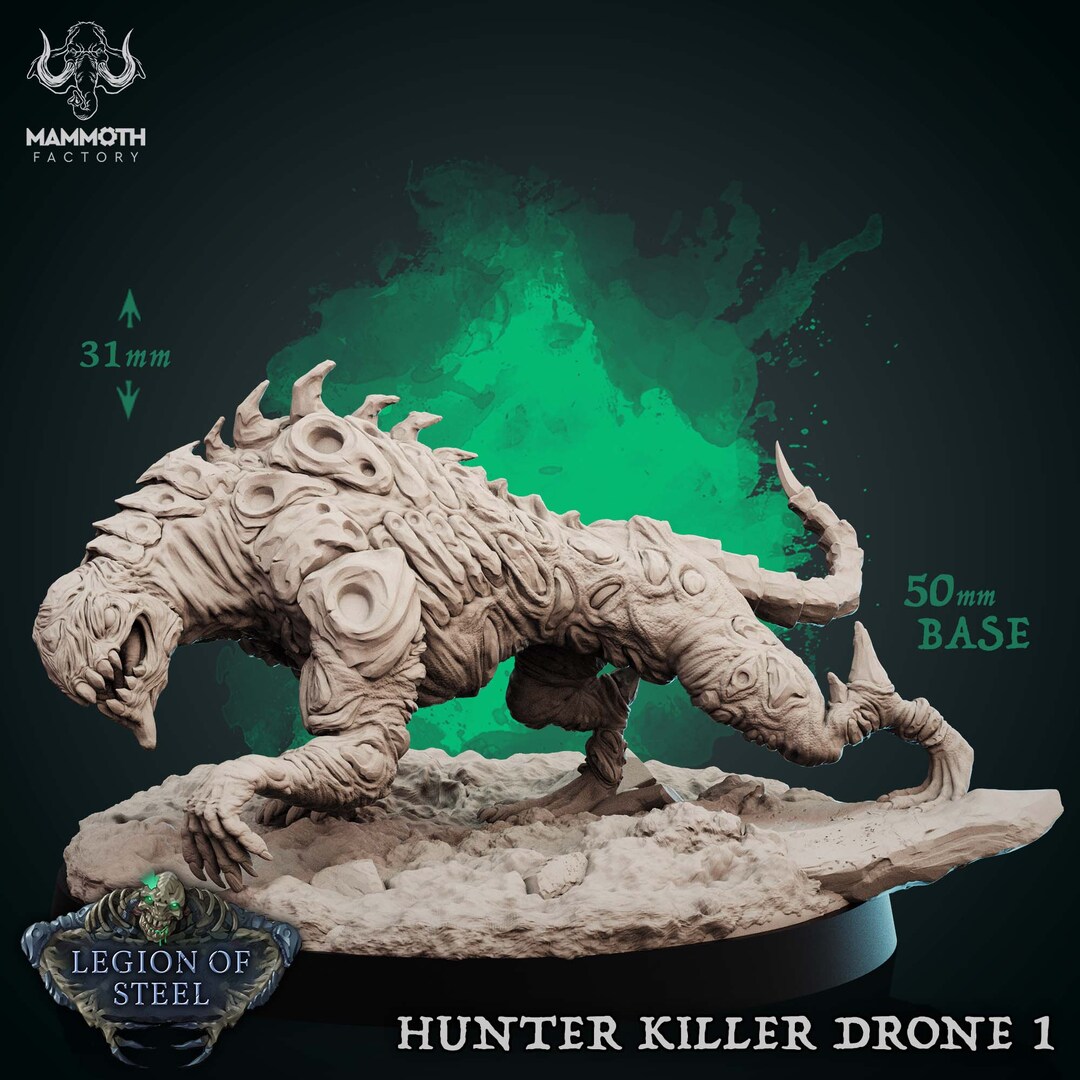 Hunter Killer Drones Mammoth Factory Tabletop Mini - Etsy