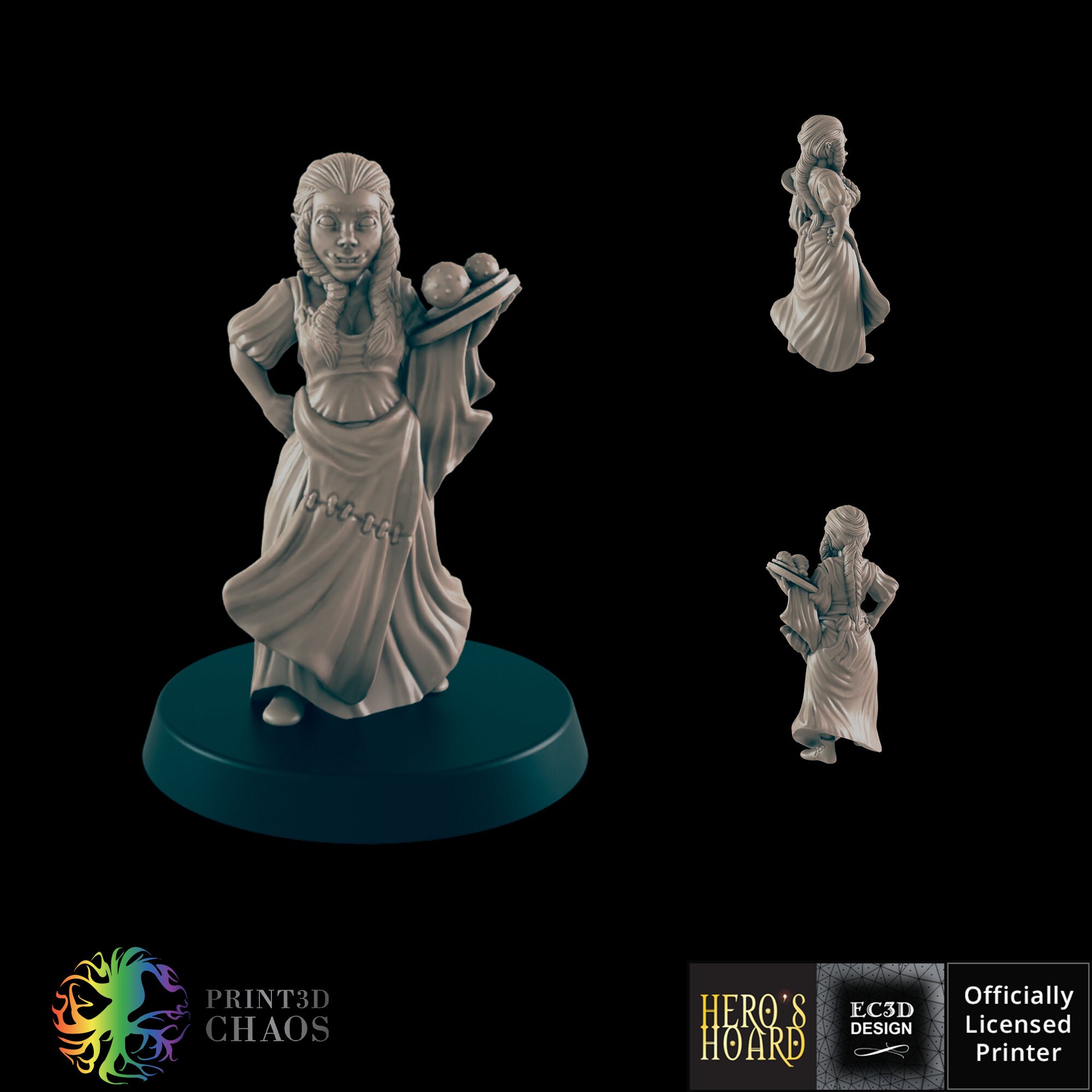 Half-orc Npcs EC3D Designs Tabletop Miniatures - Etsy Australia