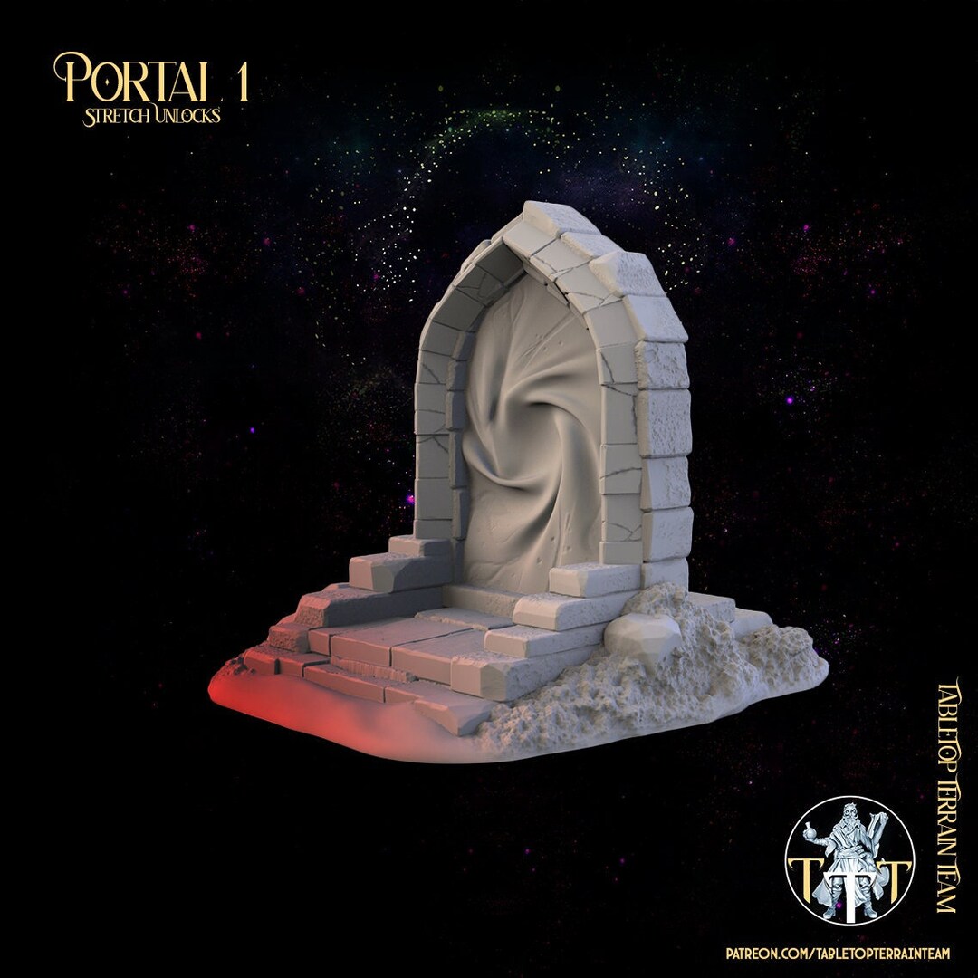 Portal - Arch | Mages and Magic | Tabletop Terrain - Etsy