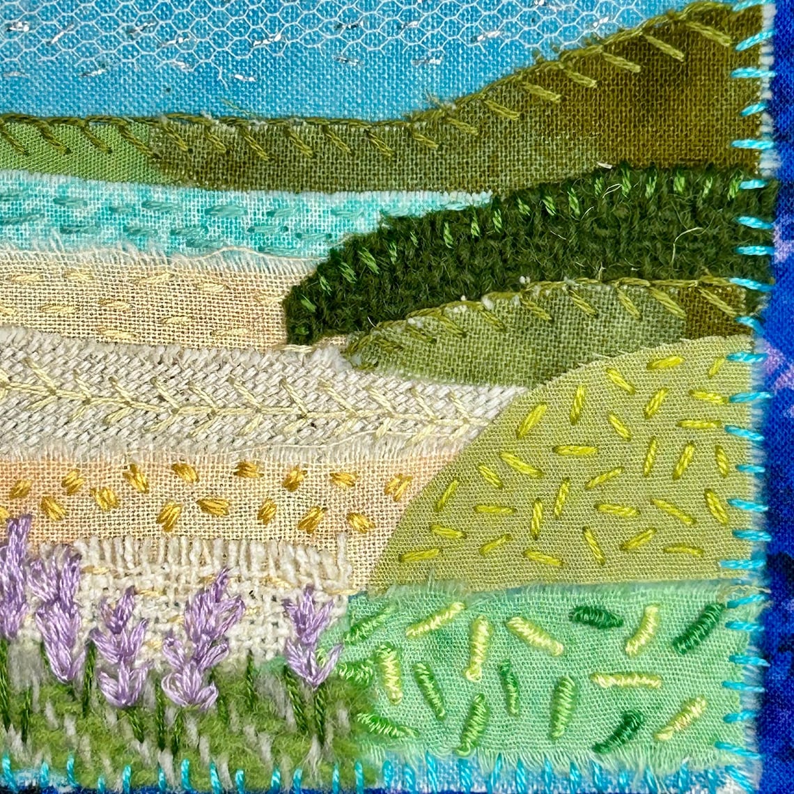 Mini Textile Art - A Day by the Coast - Etsy