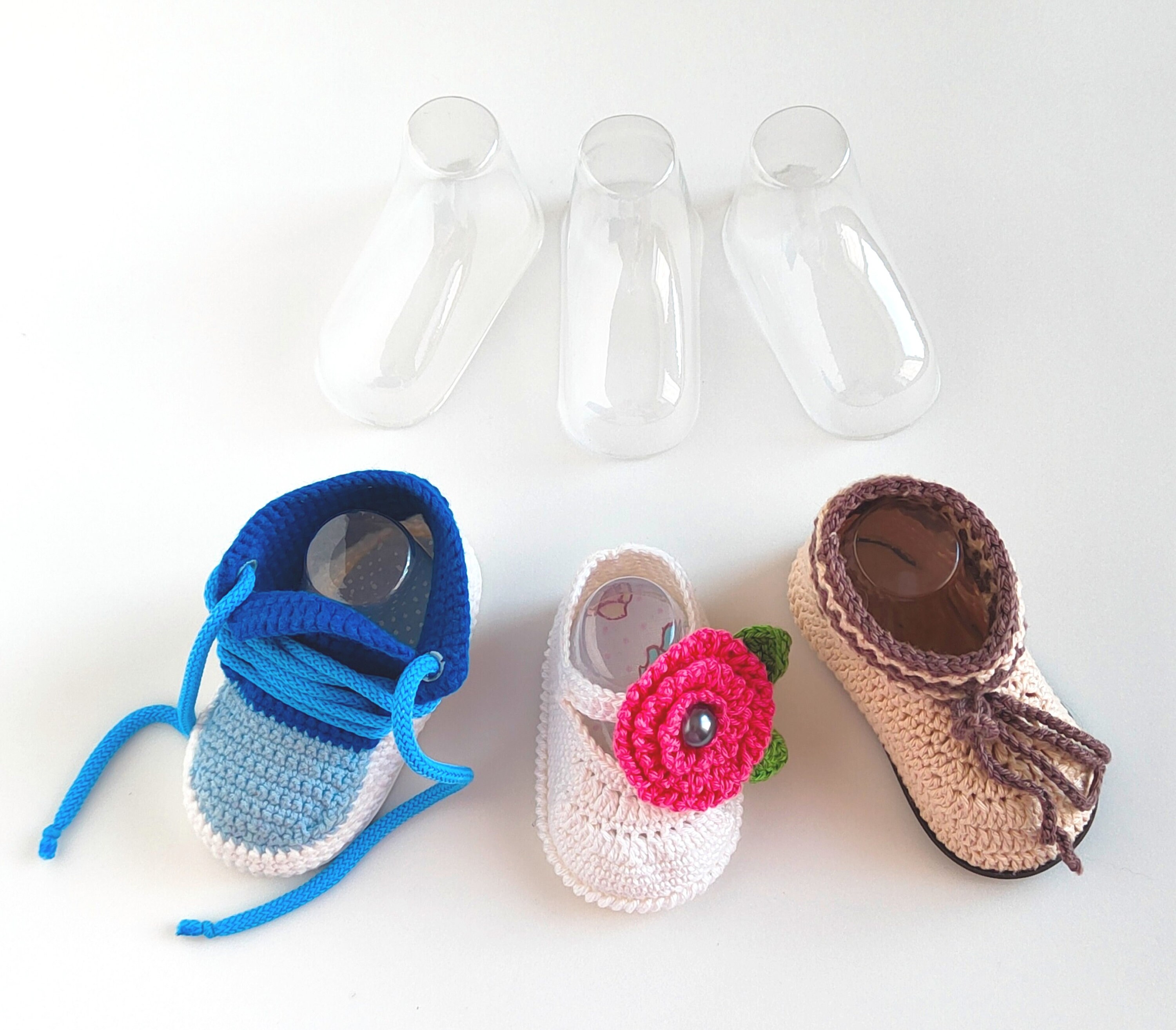 Transparent Mannequins for Displaying Baby Booties and Socks, Plastic ...