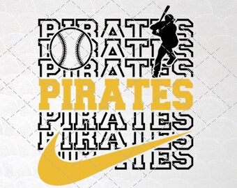 Pirates Baseball Black Cutfile Svg Dxf Png Eps Instant Download Vector ...