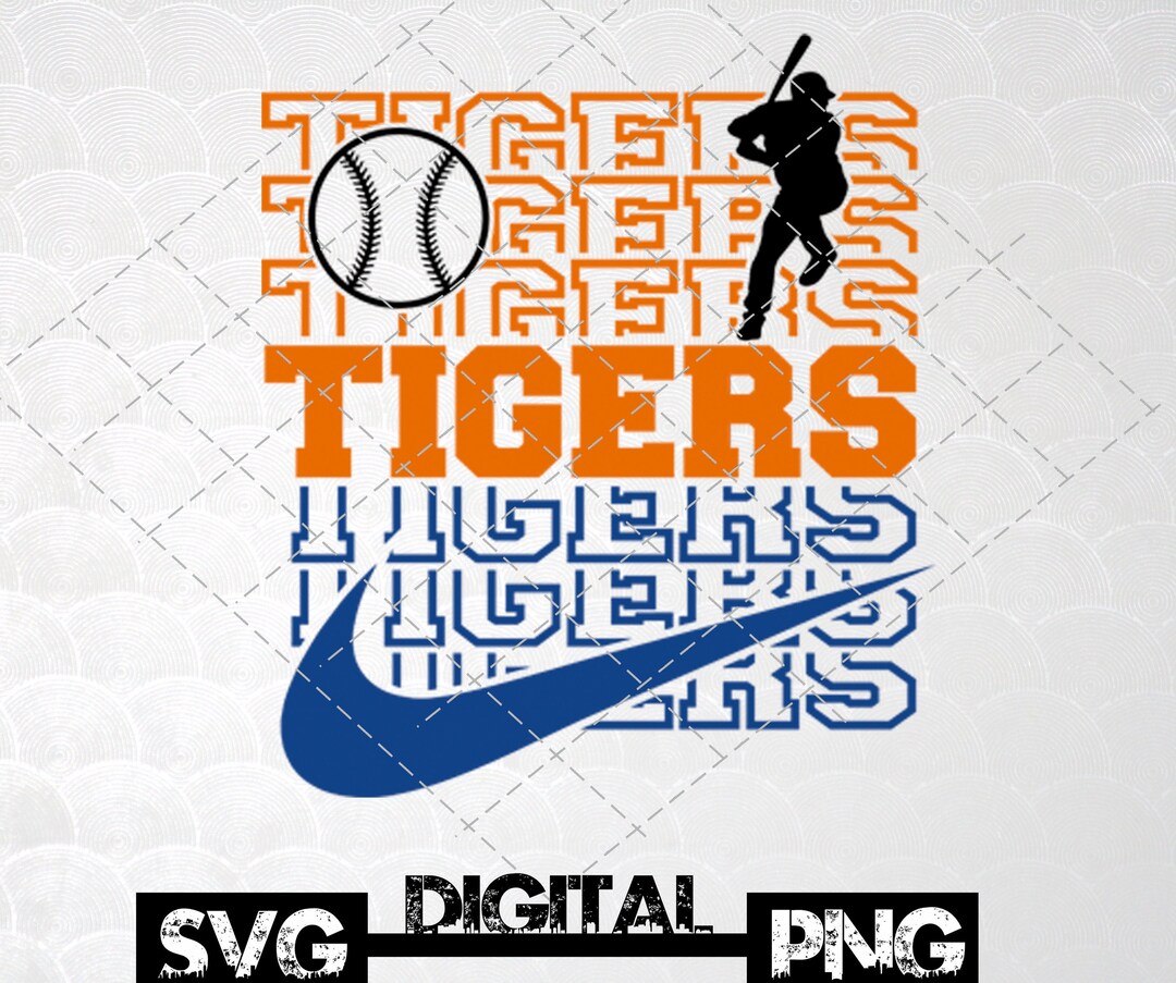 Tigers Baseball SVG - Etsy
