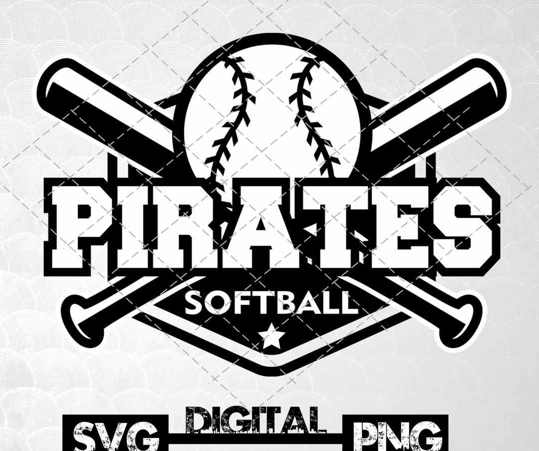 Pirates Softball Svg - Etsy
