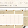 MARKETING PLAN TEMPLATE English worksheet in A3 Format - Etsy