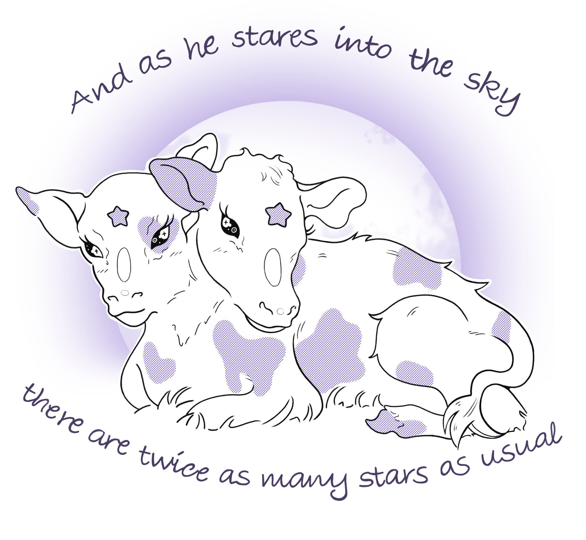 Two-headed Calf Poem - Sticker - Etsy