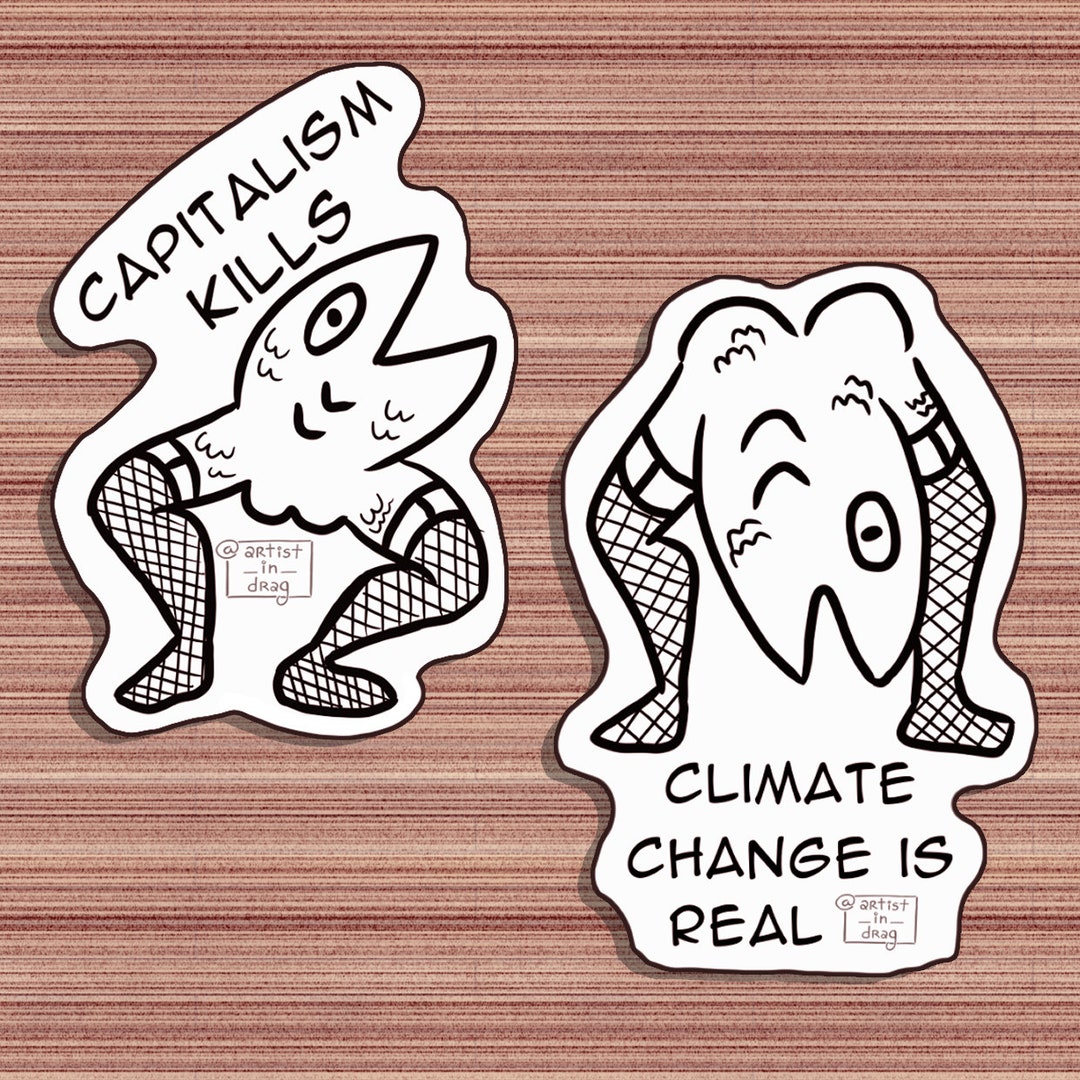 Leftist Stickers the Communist Fish - Etsy
